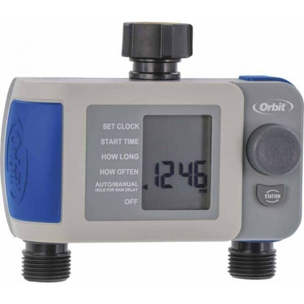 Orbit Dial Hose Tap Timer - 2 Outlet - The Irrigation Warehouse