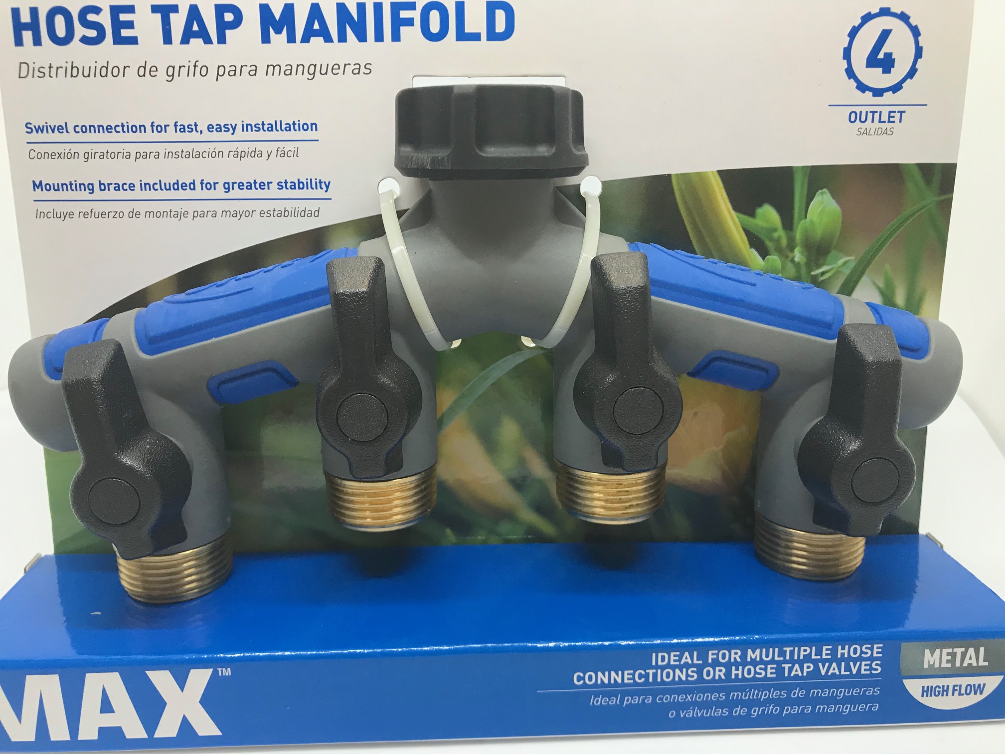 Orbit Pro Flo Four Way Metal Tap Adapter - The Irrigation Warehouse