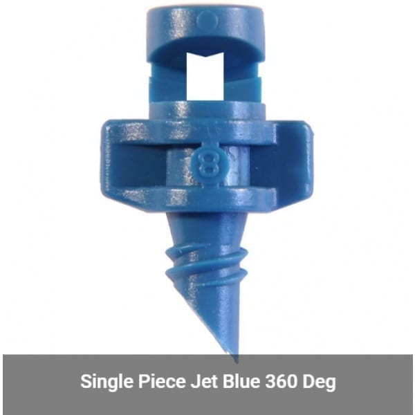 Single Piece Jets Microjet Spray 360° Blue - The Irrigation Warehouse
